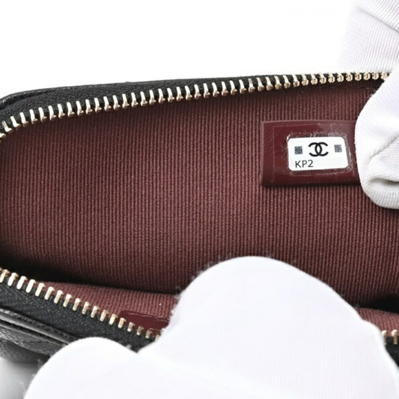 CHANEL | Accessories | Chanel Matelasse Coin Card Case Ap26 Caviar Skin ...